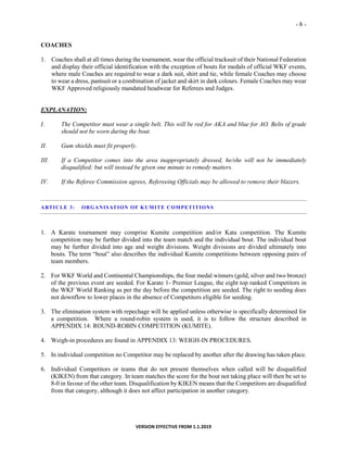 Wkf competition-rules-2019 en-pdf- | PDF