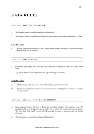 Wkf kataandkumite-competition-rules-diego | PDF