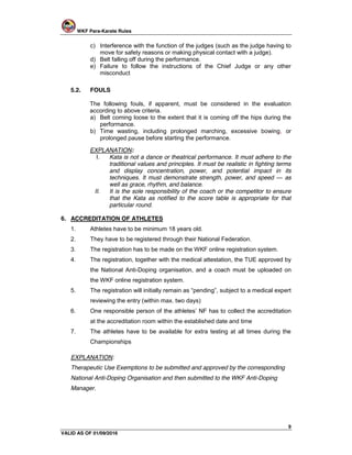 WKF Para-Karate-Rules | PDF