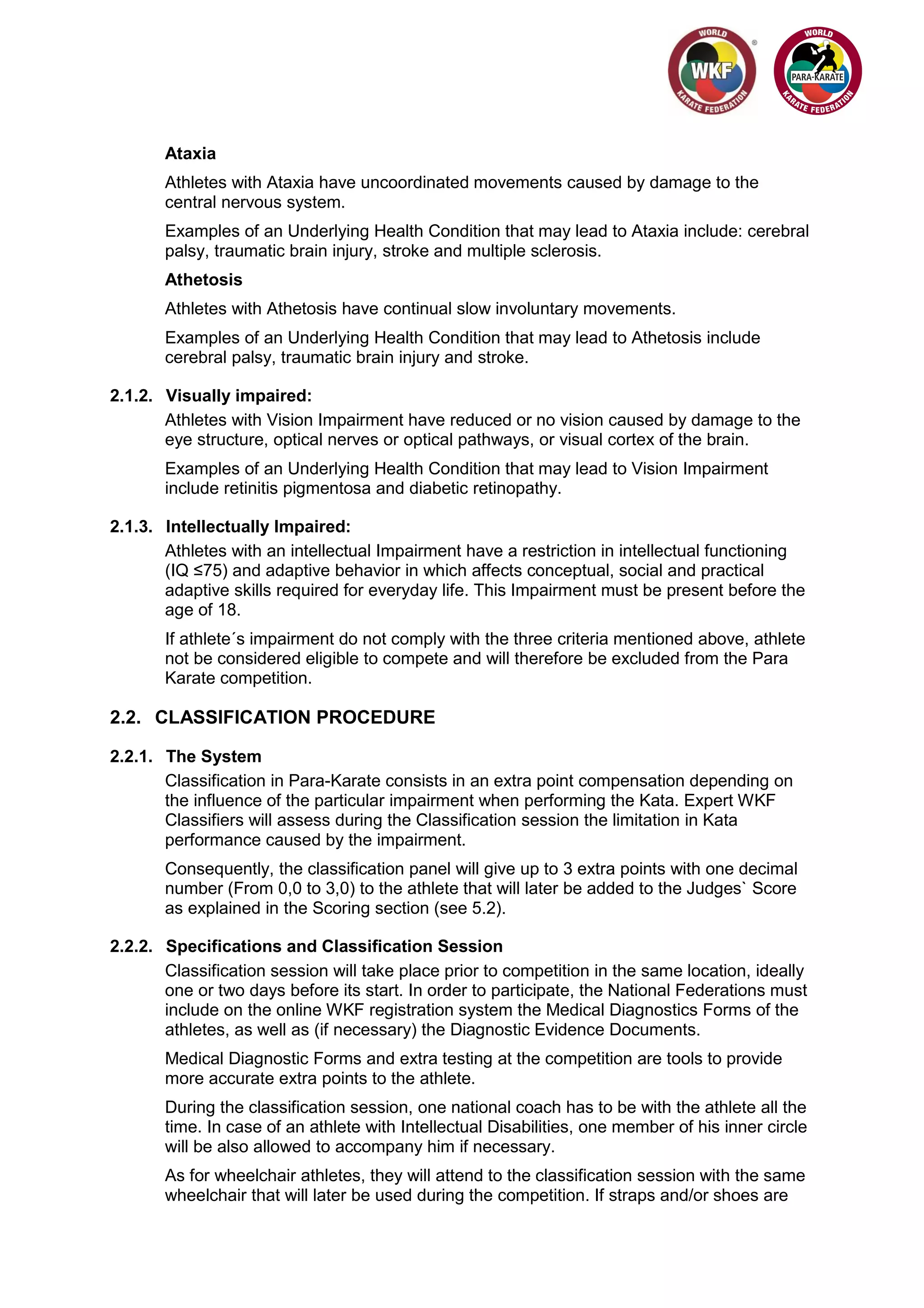 Wkf para-karate-rules | PDF