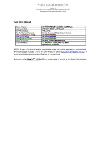 Wkf coach program umag_2018 | PDF