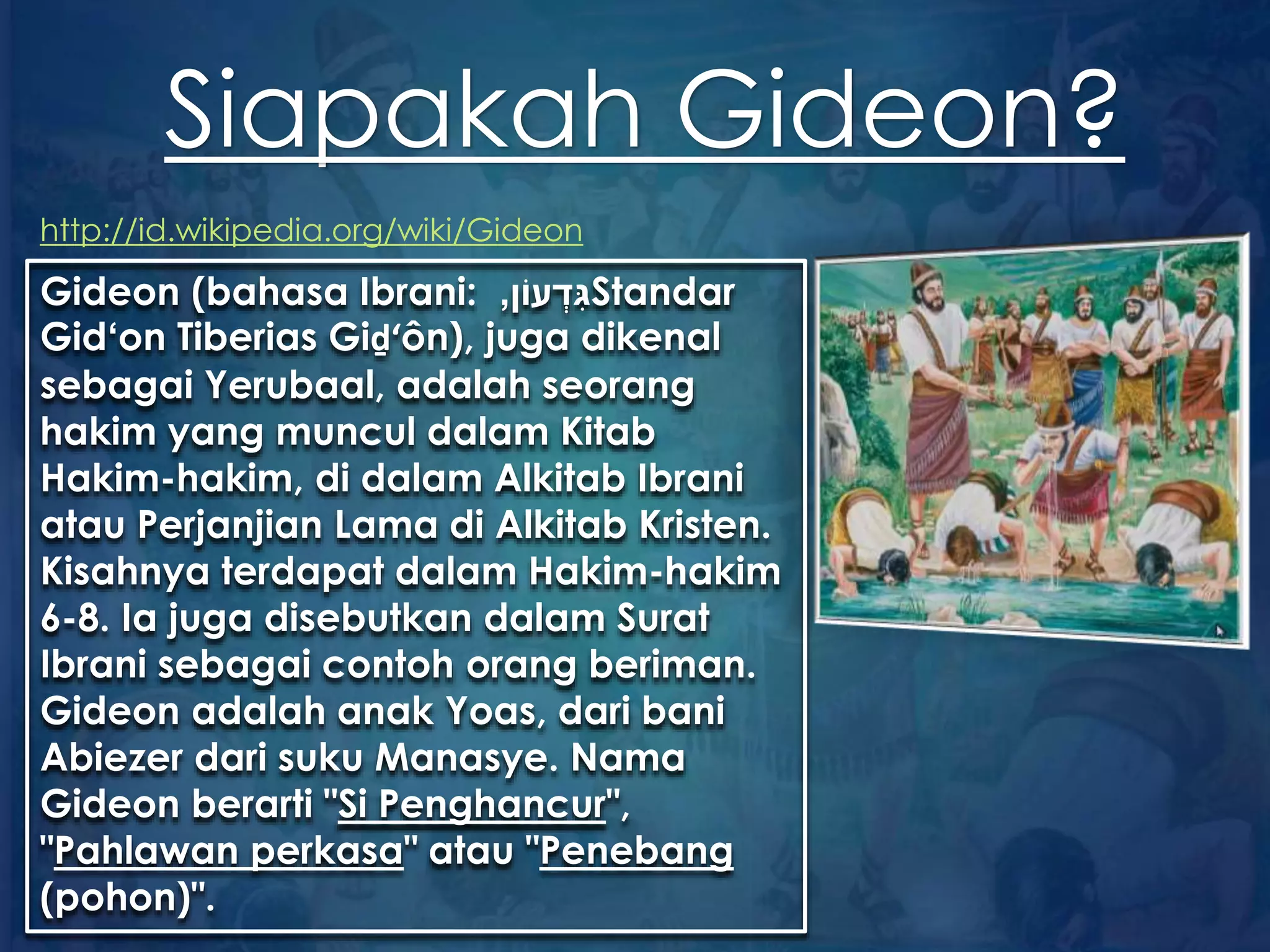 Khotbah rohani gideon | PPTX