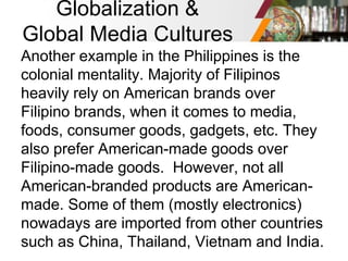 Contemporary World - World of Ideas - Global Media Cultures | PPTX