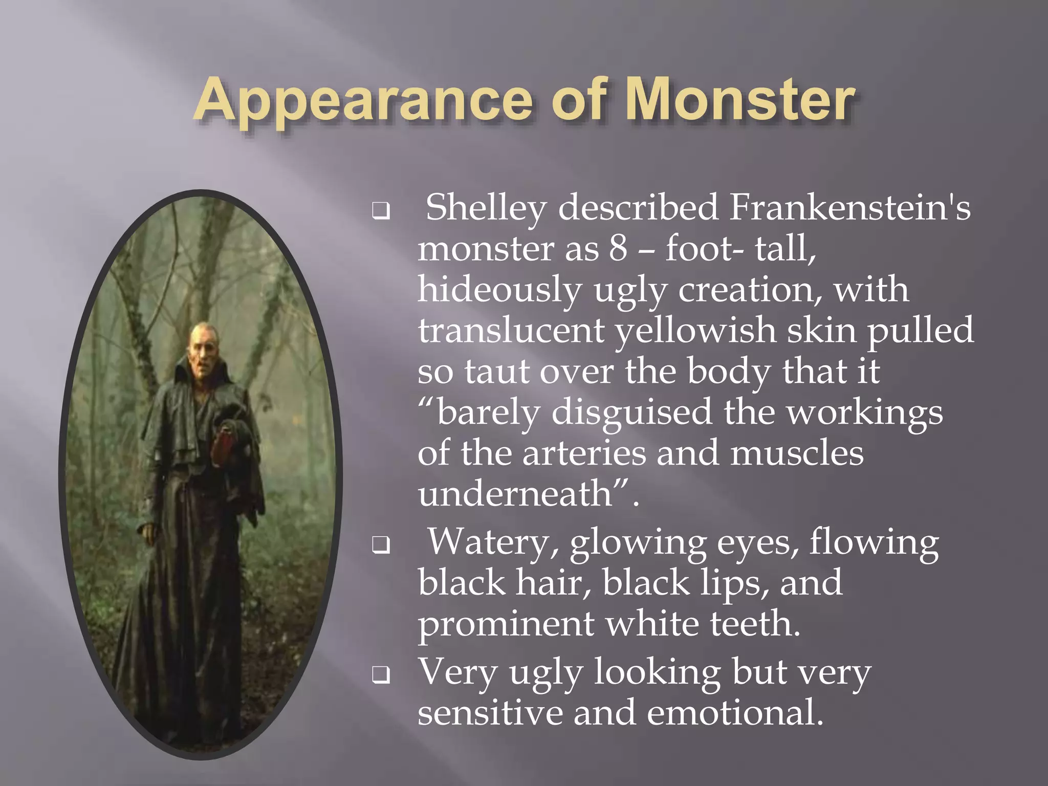 Character Studie of Monster | PPTX