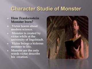 Character Studie of Monster | PPTX