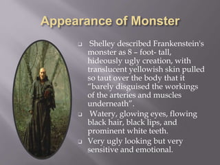 Character Studie of Monster | PPTX