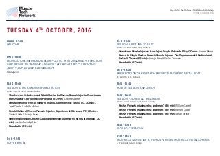 8th Muscletech Network Workshop | PDF