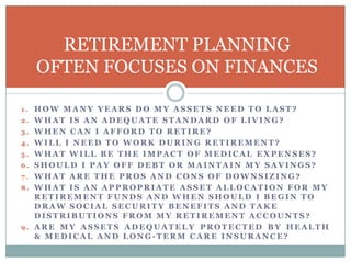 Wks 25 retirement | PPTX