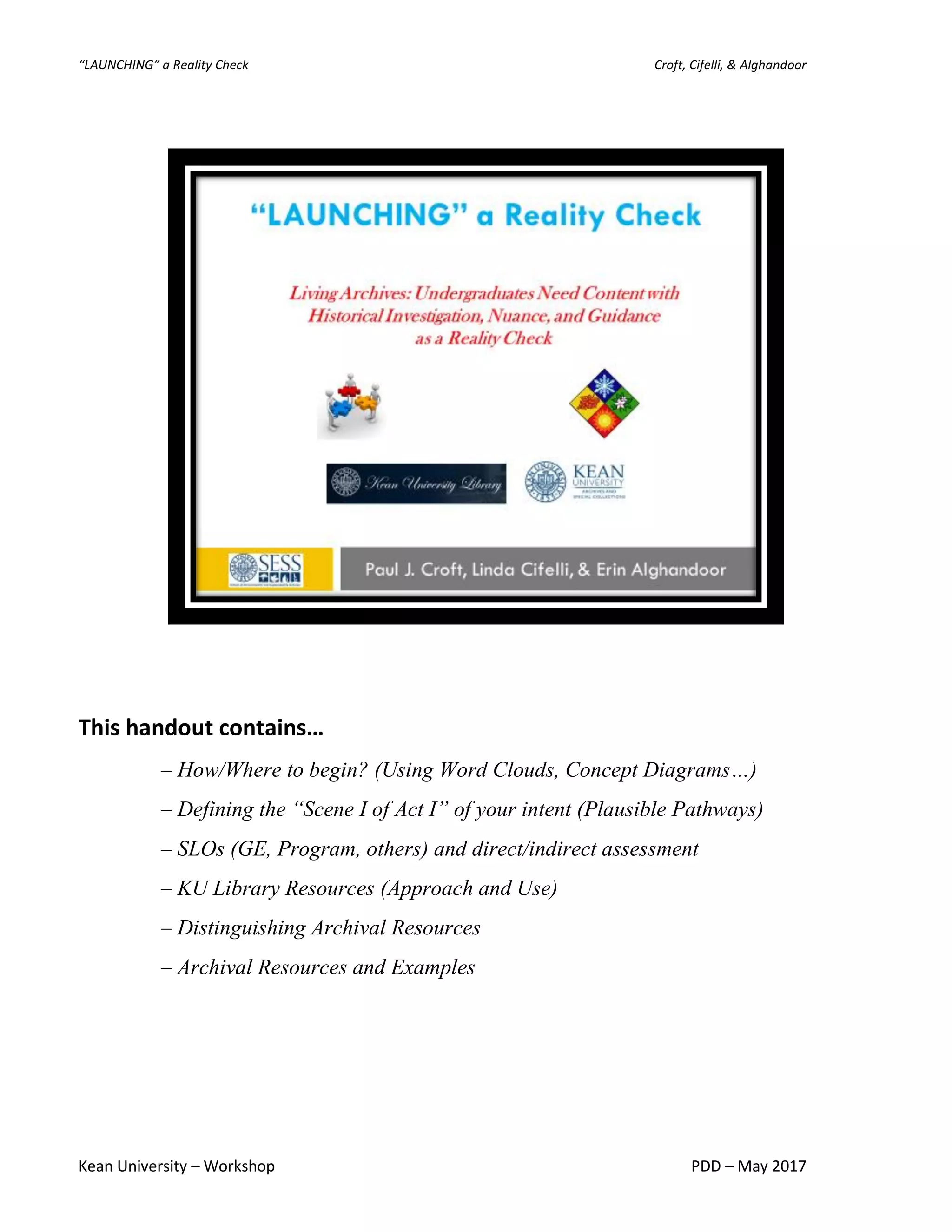 Transdisciplinary Learning (Handout) | PDF