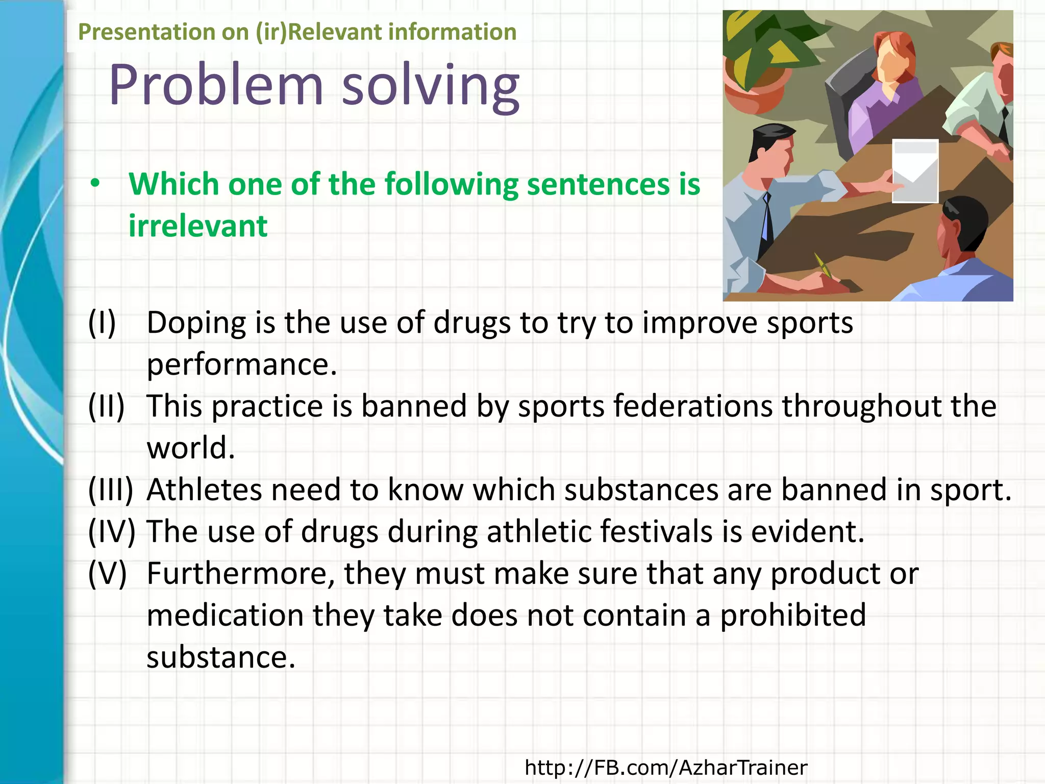 Relevant and Irrelevant Information | PPTX