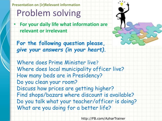 Relevant and Irrelevant Information | PPTX | Gas and Electric | Home Utilities