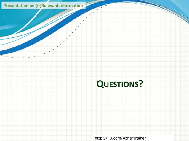 Relevant and Irrelevant Information | PPTX | Gas and Electric | Home Utilities