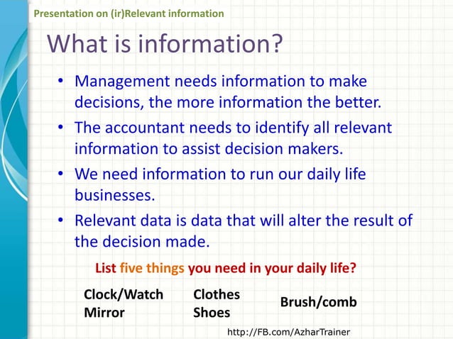 Relevant and Irrelevant Information | PPTX | Gas and Electric | Home Utilities