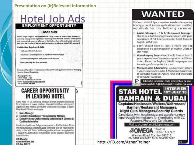 Relevant and Irrelevant Information | PPTX | Gas and Electric | Home Utilities