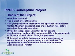 Pilot Plant for Process Development - PPDP | PDF