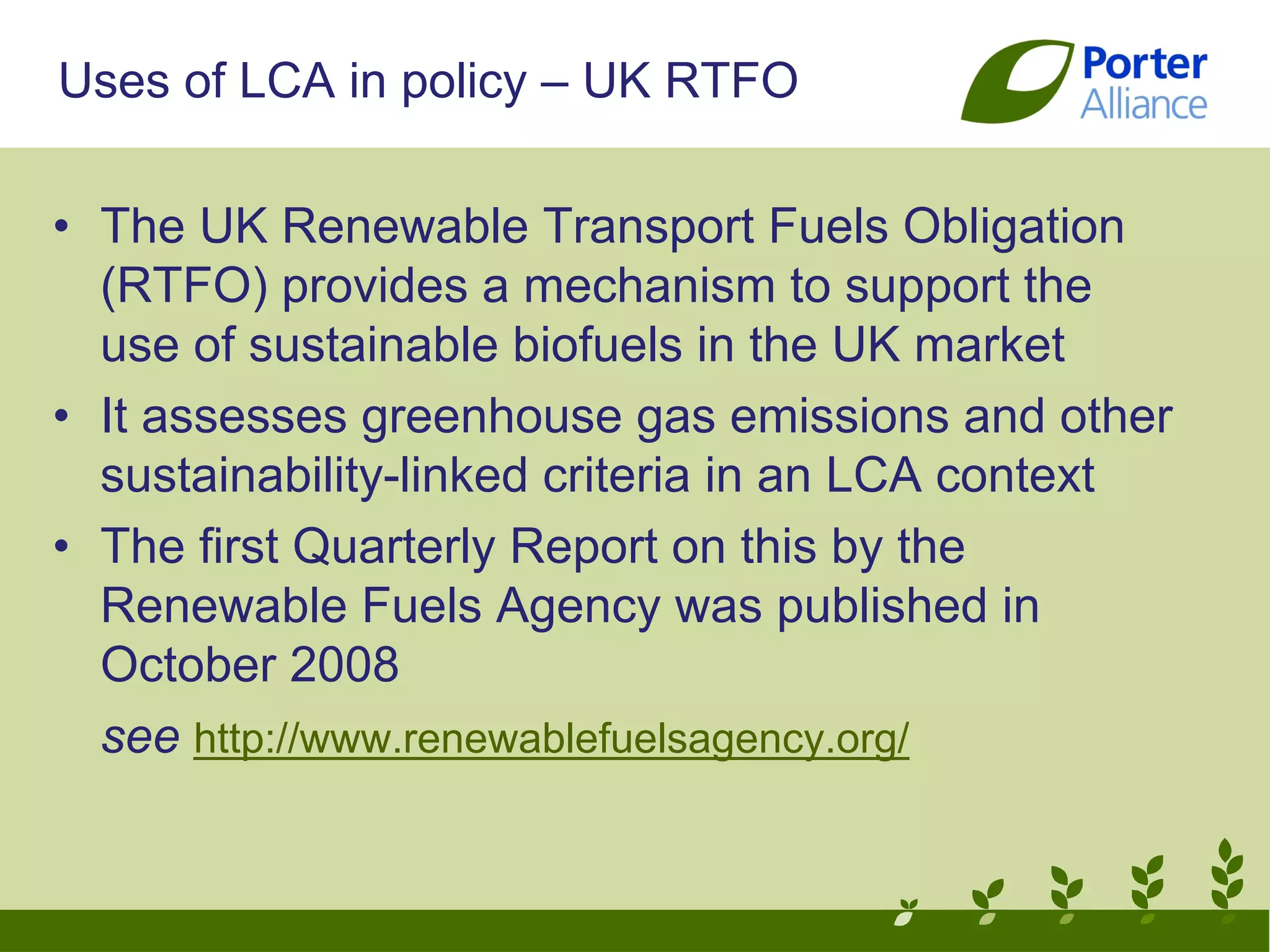 Biofuels and Biomaterial Research in the Porter Alliance | PDF