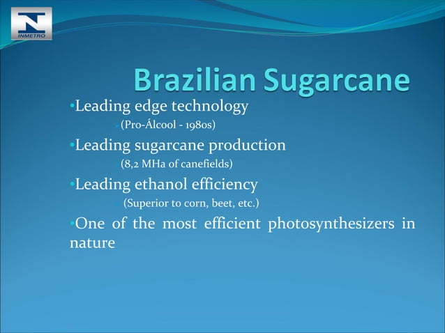 LCA for Biofuels: a proposal of a model LCA for bioethanol. The Inmetro ...