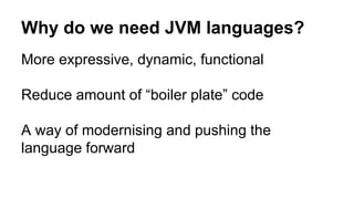 Introduction to JVM languages and Fantom (very brief) | PPT