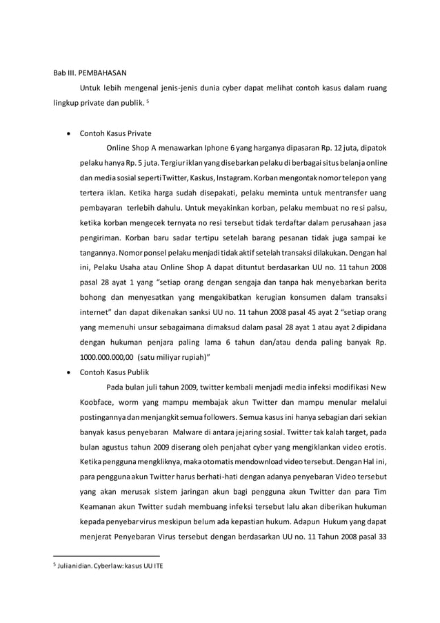 Jenis jenis informasi dunia cyber (oni) | PDF