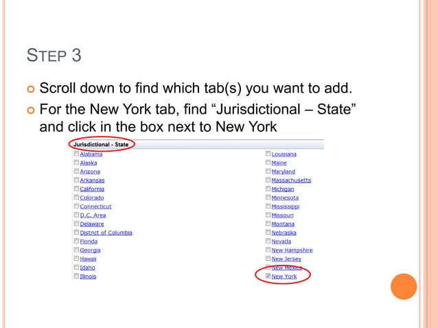 Adding Tabs in WL | PPT