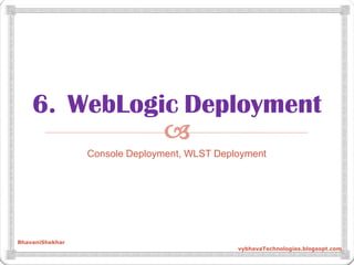 WebLogic Administration course outline | PPTX | Web Development | Internet
