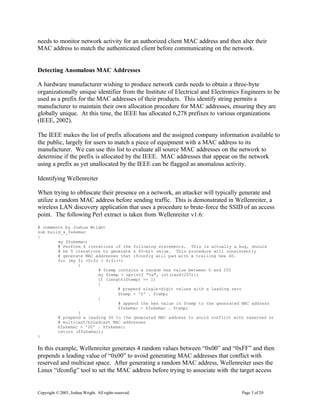 Wlan mac-spoof | PDF