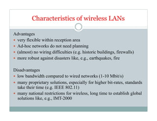 Wlan 1 intro | PPTX | Computer Networking | Computing