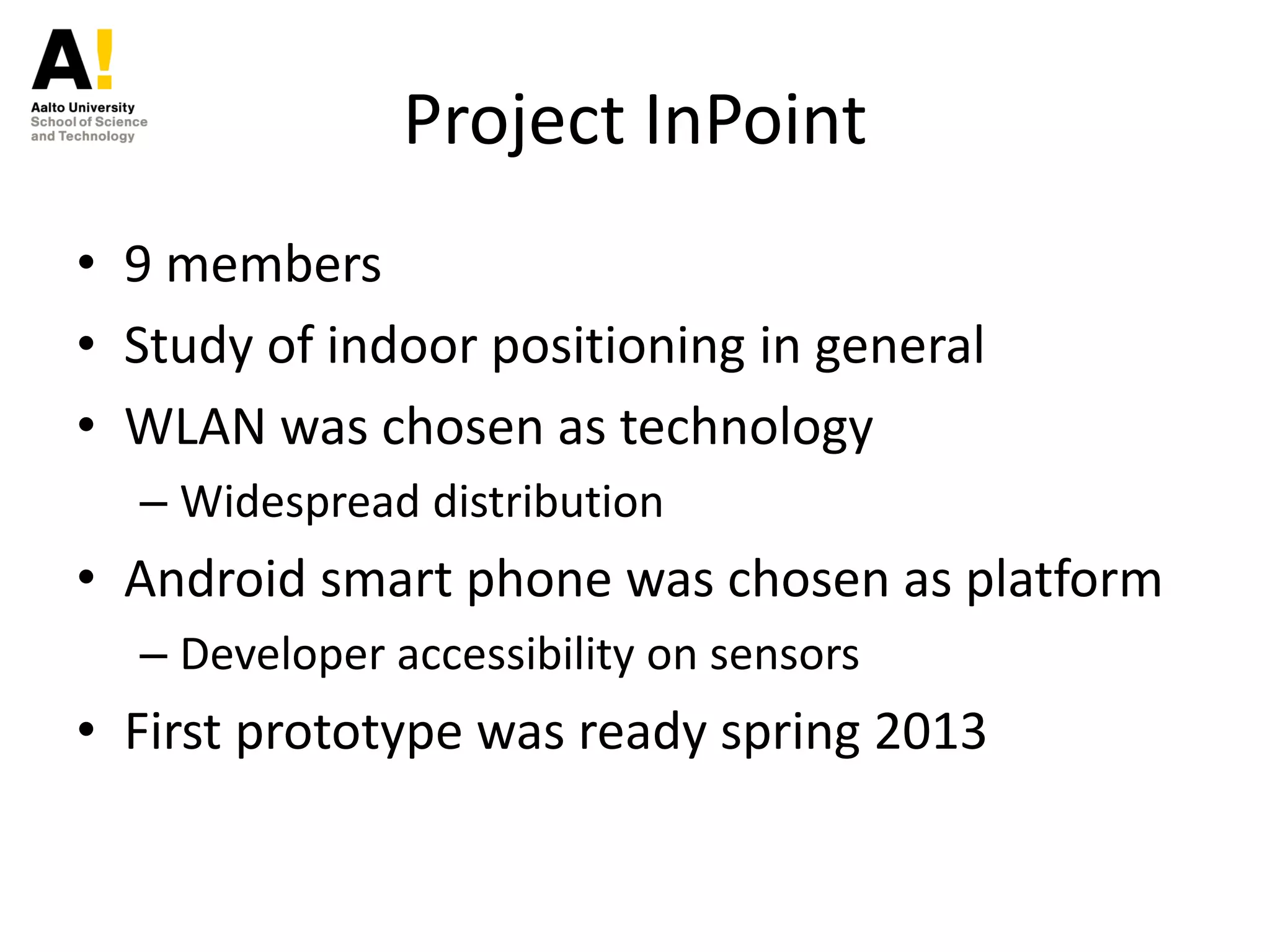 WLAN and Bluetooth Indoor Positioning System | PDF