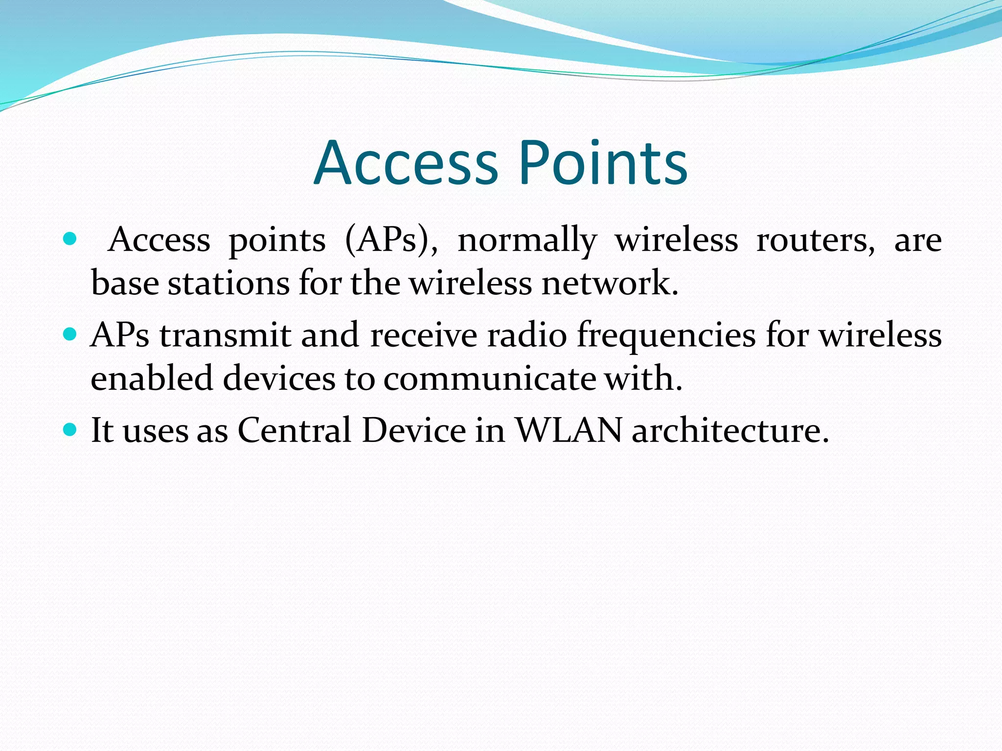 Wlan architecture | PPTX