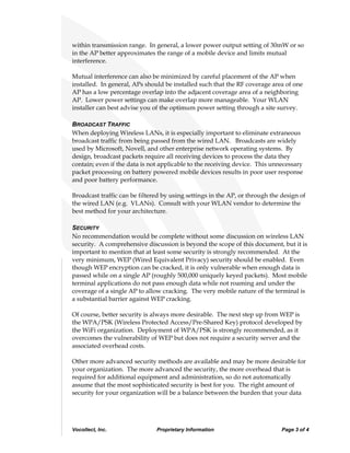 WLAN considerations v2.2 | PDF