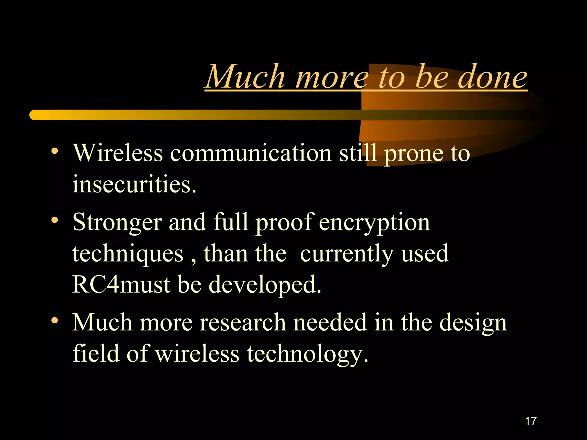 Wlan networking and security | PPT | Information and Network Security | Computing