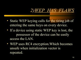 Wlan networking and security | PPT | Information and Network Security ...