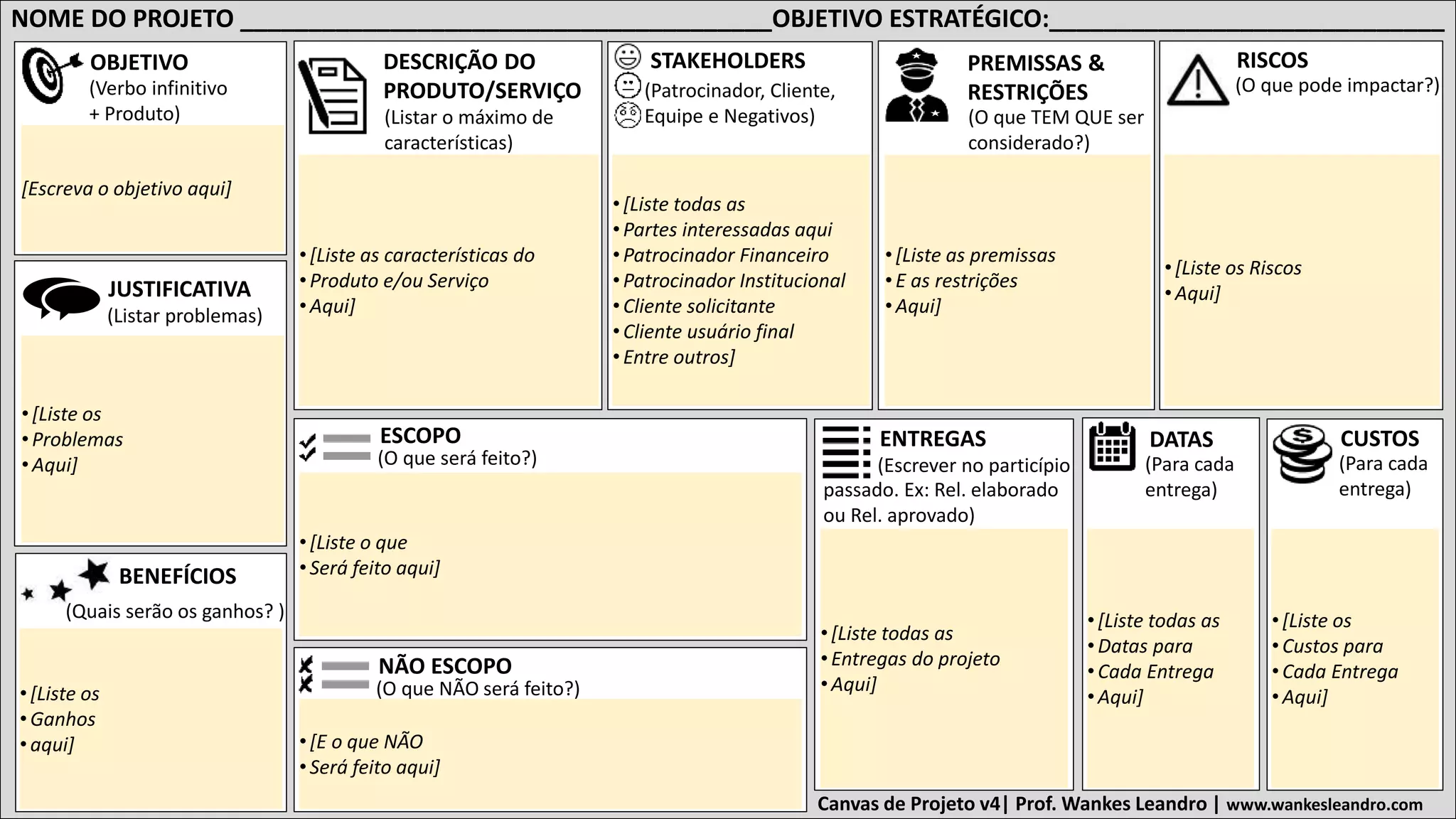 WL Canvas de Projeto (v4) | PPTX