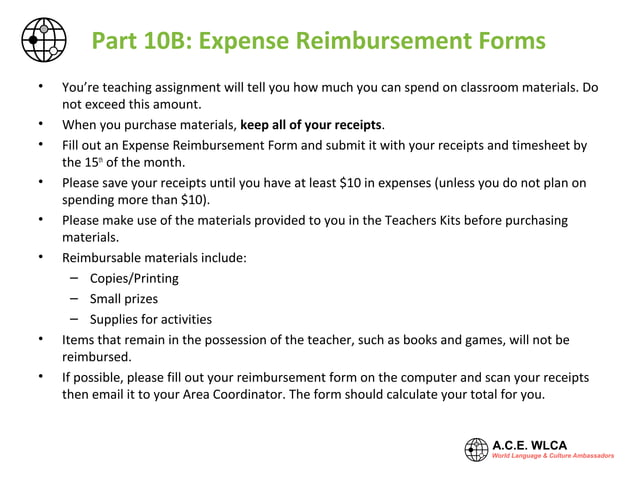 A.C.E. WLCA Teacher Policies | PPT