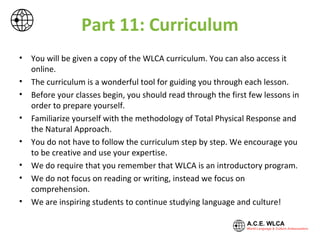 A.C.E. WLCA Teacher Policies | PPT