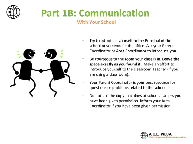 A.C.E. WLCA Teacher Policies | PPT