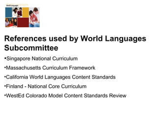 CDE WL official standards explanation use* 2010 | PPT