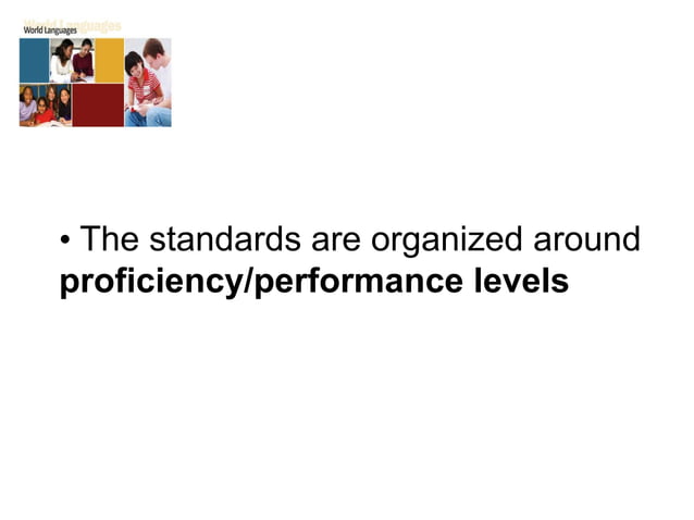CDE WL official standards explanation use* 2010 | PPT | Education