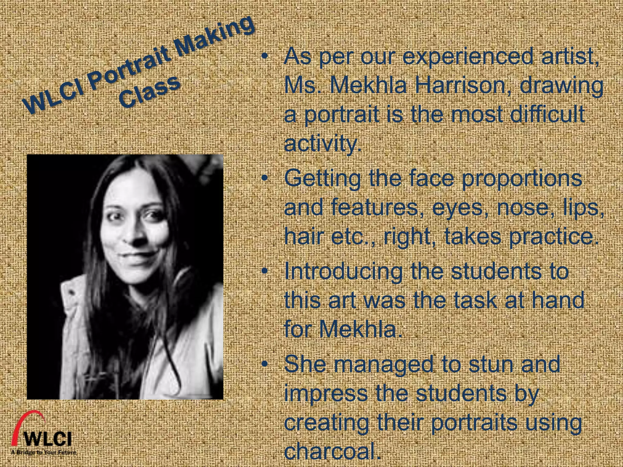 WLCI School of Design - Portrait Making | PPTX