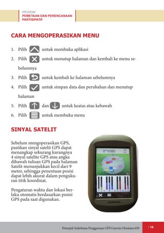 Panduan Sederhana Penggunaan GPS Garmin Montana 650 | PDF