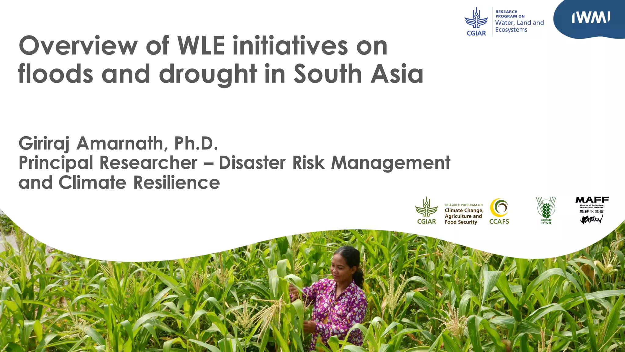 Overview of WLE initiatives on floods and drought in South Asia | PPT