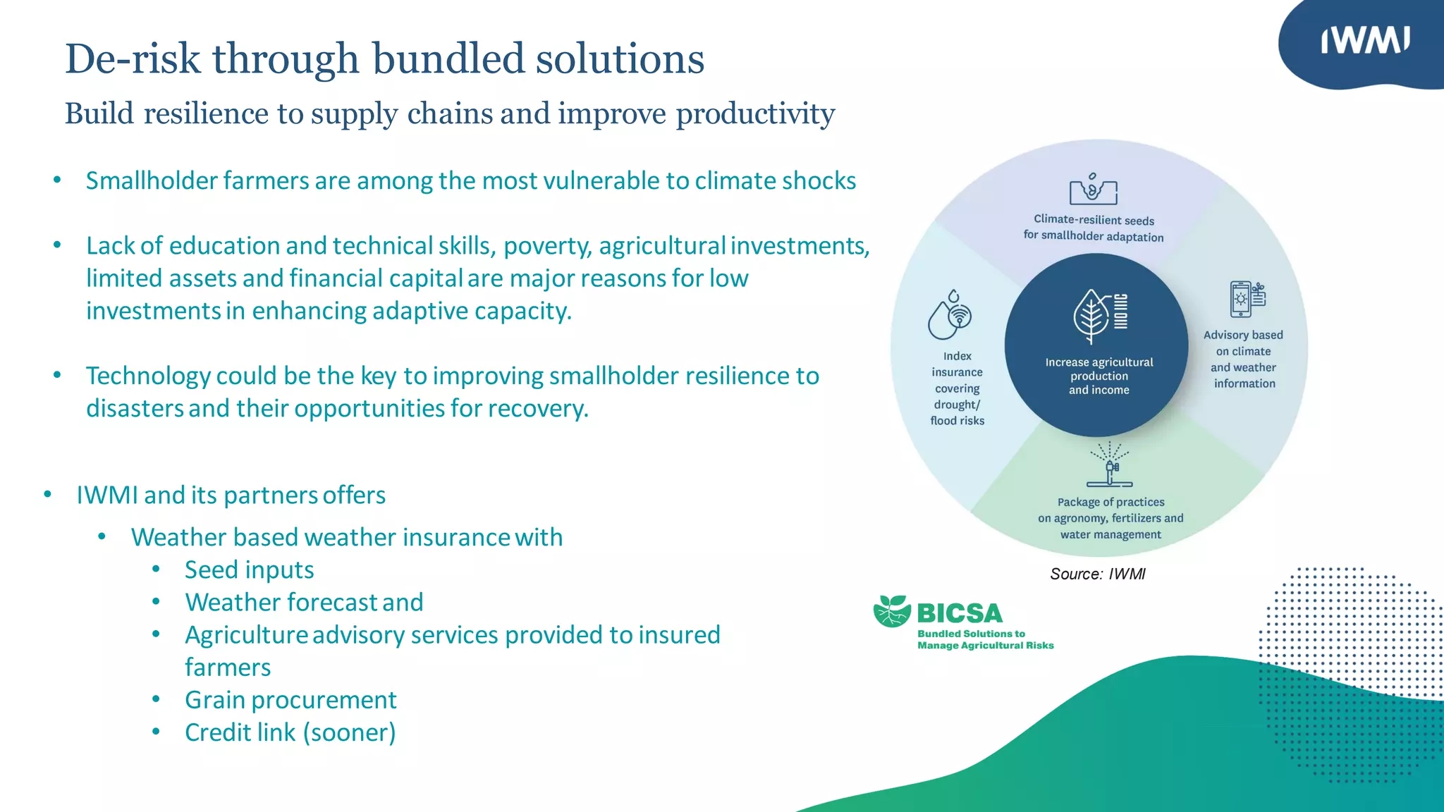 Overview of WLE initiatives on floods and drought in South Asia | PPT