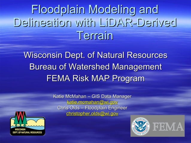 Floodplain Modeling with LiDAR-Derived Terrain | PPT