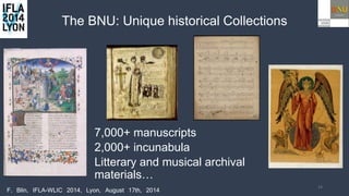 Exposing historical collections in a renovated building: the “BNU ...