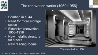 Exposing historical collections in a renovated building: the “BNU ...