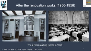 Exposing historical collections in a renovated building: the “BNU ...