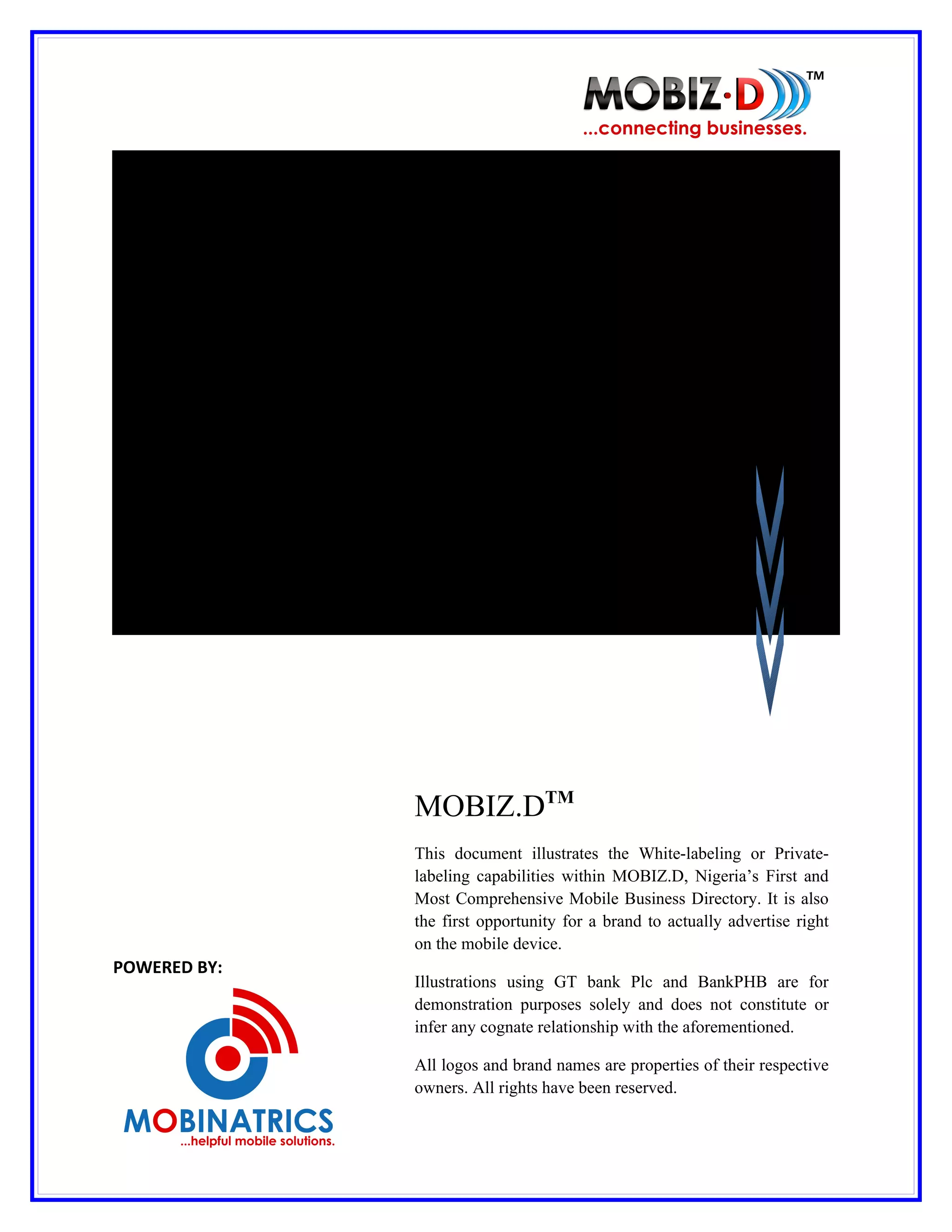 MobizD Private Labeling Illustrated | DOCX