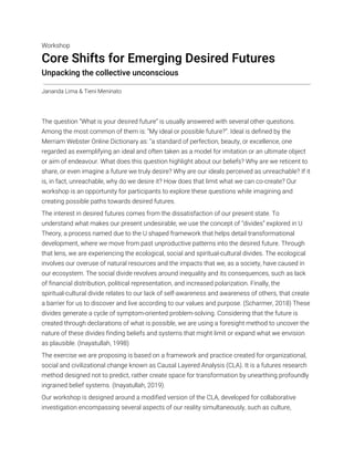 Lima Meninato Core Shifts for Emerging Desired Futures | PDF