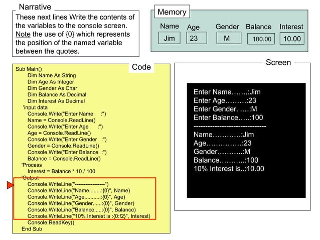 Wlkthru vb netconsole-inputoutput | PPT