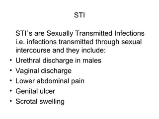 SEXUALLY TRANSMITTED INFECTION AND ITS MANAGEMENT | PPT